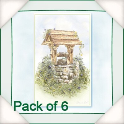 Flower-Soft COUNTRY WISHING WELL CARD TOPPERS-Paper Craft-Card Making ...
