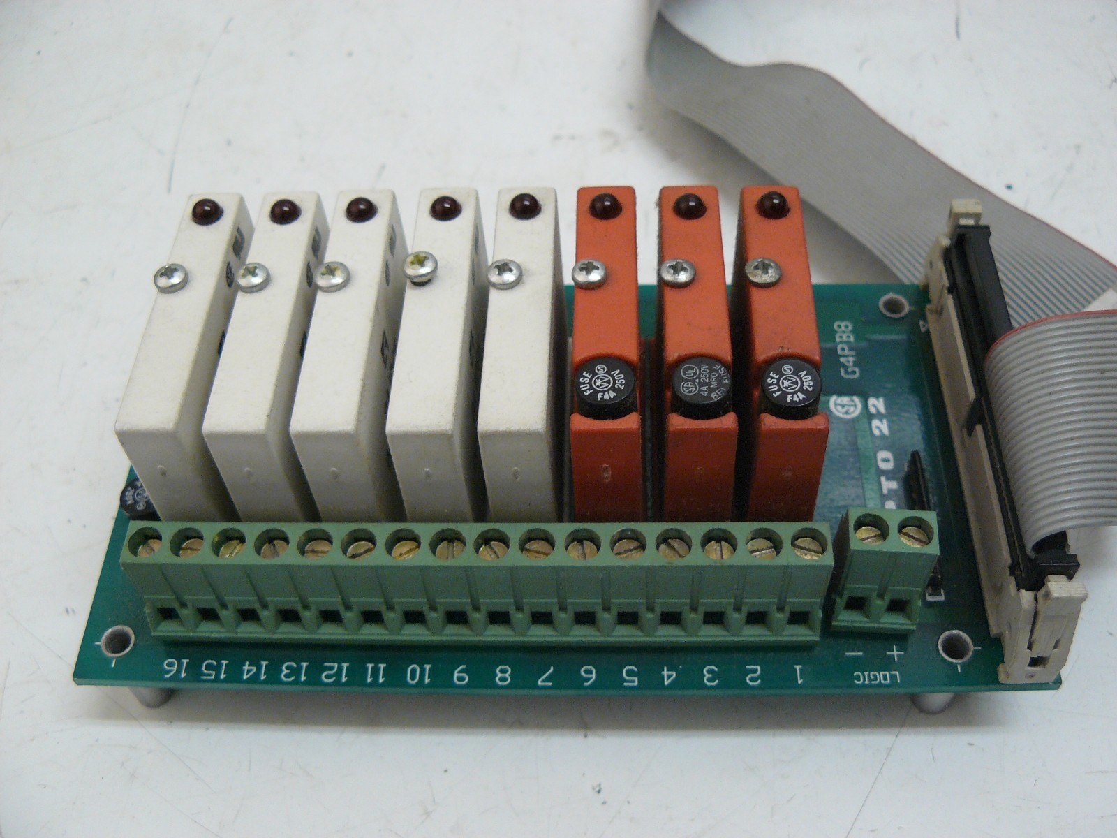 OPTO 22 G4-PB8 I/O RACK WITH G4-ODC5 DC OUTPUT MODULE 60 VDC 3A G4 IDC5 ...