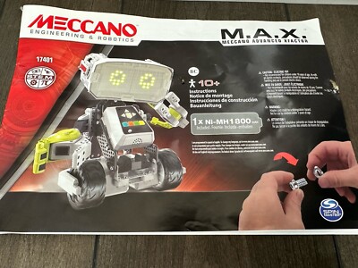 Meccano Engineering & Robotics MAX Advanced Xfactor 17401 Robot ...