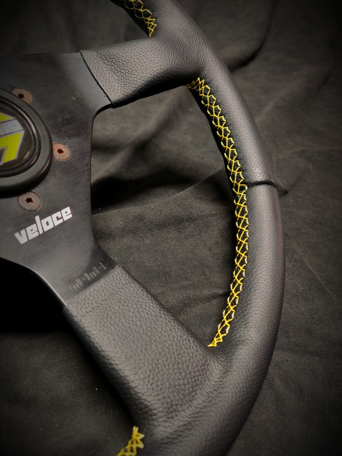 MOMO Veloce reupholstered steering wheel | eBay
