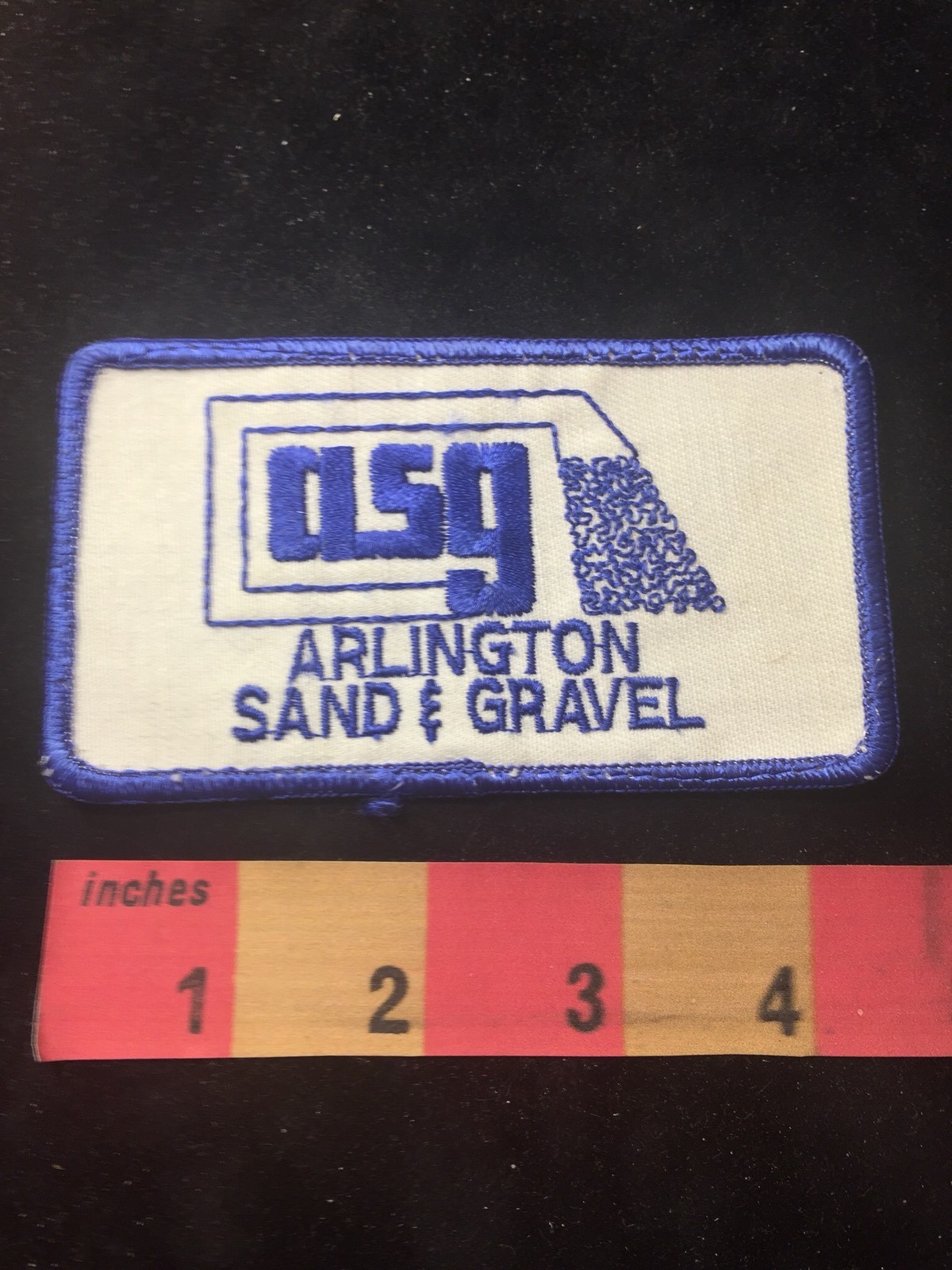 Vintage ASG ARLINGTON SAND & GRAVEL Advertising Patch 88NM | eBay