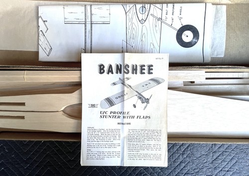 SIG BANSHEE U-CONTROL 49" WING SPAN W/ FLAPS MODEL AIRPLANE KIT | eBay