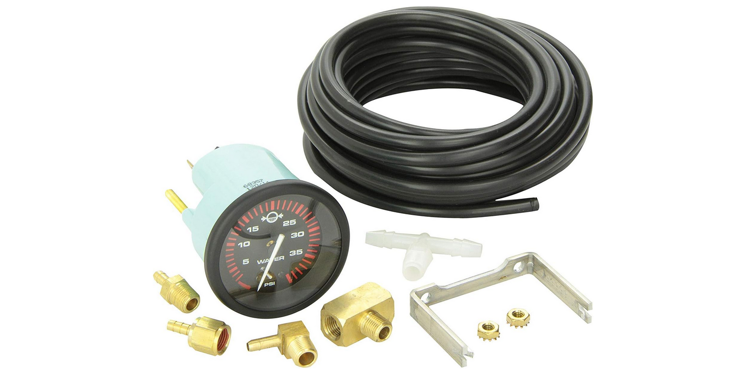 Sierra 68357P Amega 2" Water Pressure Gauge Kit OUTBOARD 40 PSI for ...