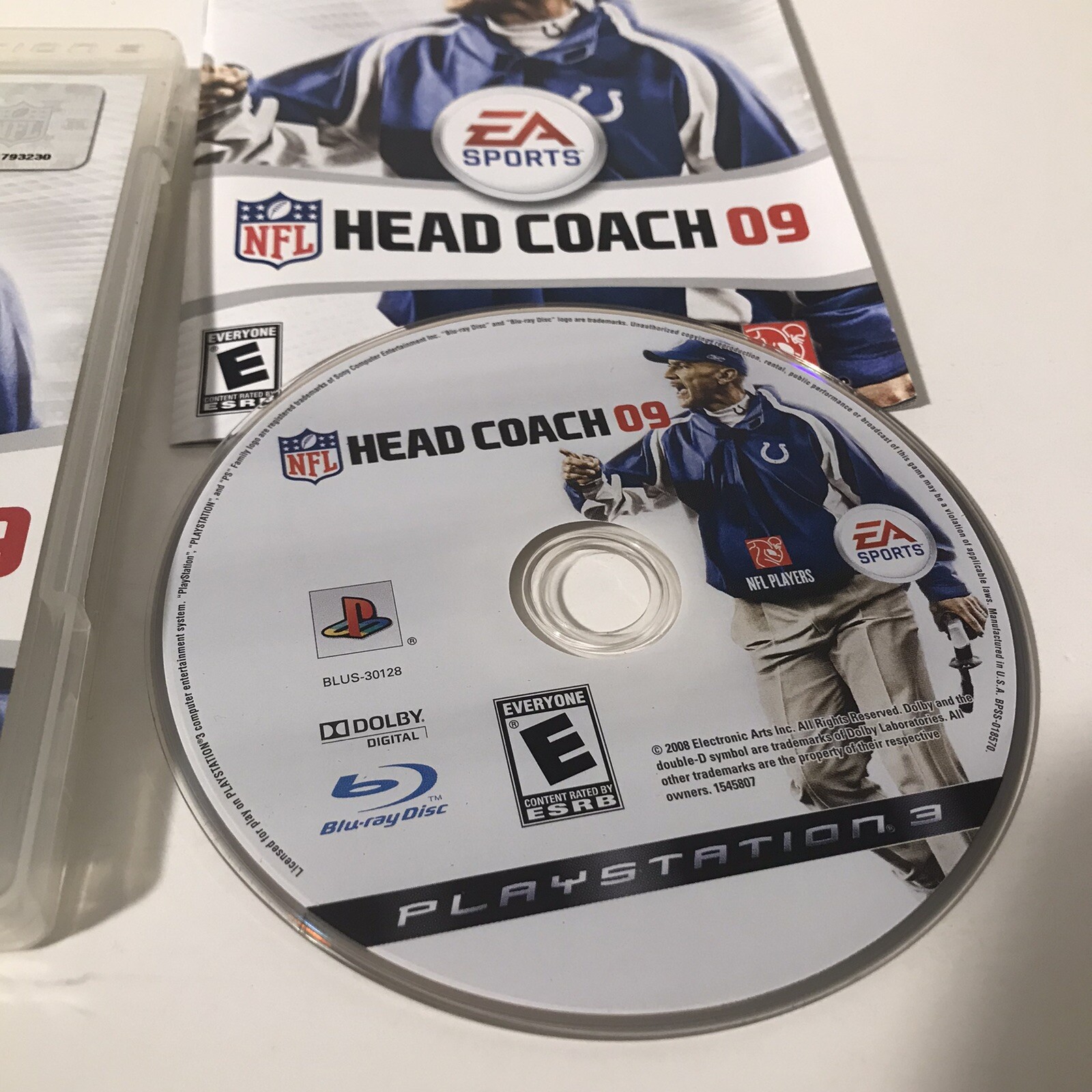 NFL Head Coach 09 PS3 2009 Football 2K9 Complete Rare Very Good ...