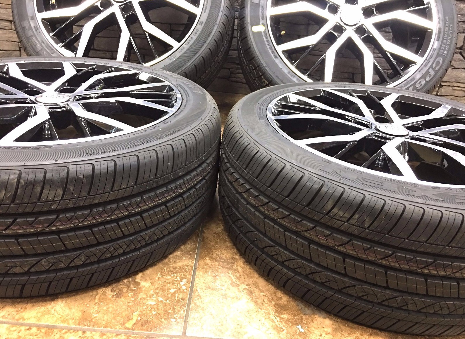 18" 18 Inch Audi S Line Replacement Machine Black Wheels Rims 18x8.0 ...