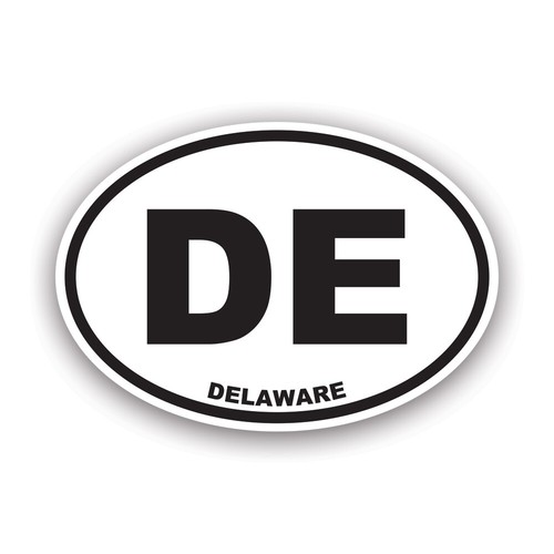 Delaware Euro Oval Sticker Decal - Weatherproof - de | eBay