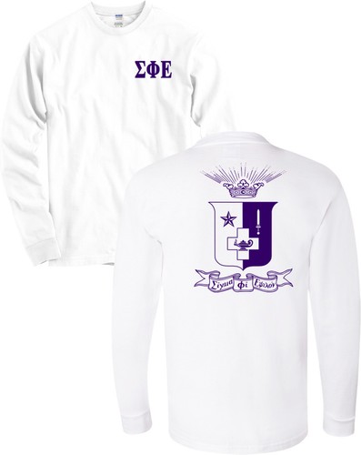 Sigma Phi Epsilon Fraternity Crest Long Sleeve SigEp Shirt - MANY ...