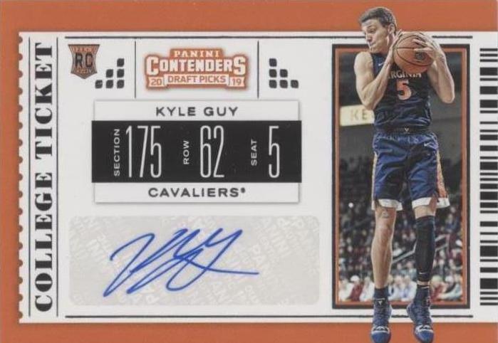 2019-20 Panini Contenders Draft Picks - RPS College Ticket Kyle Guy #79 ...