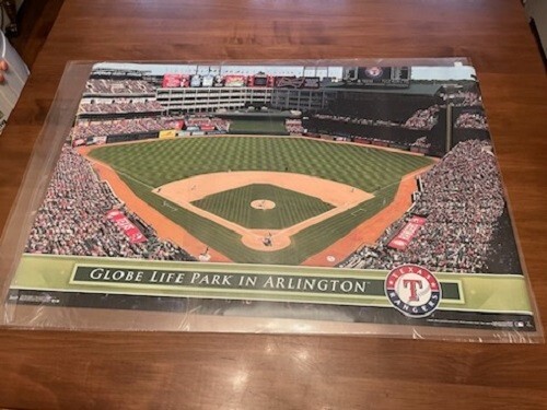 Two Baseball Stadium Posters: Texas & Comiskey Park | eBay