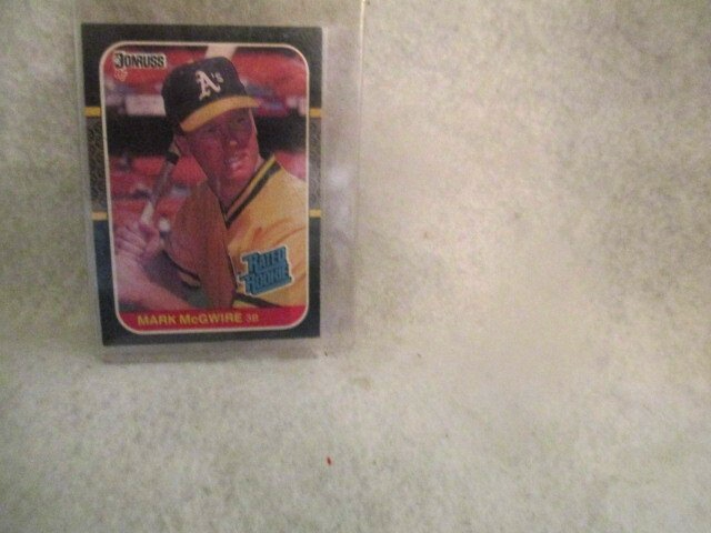Mark McGwire 1987 Donruss Baseball Card #46 Rated Rookie Oakland ...
