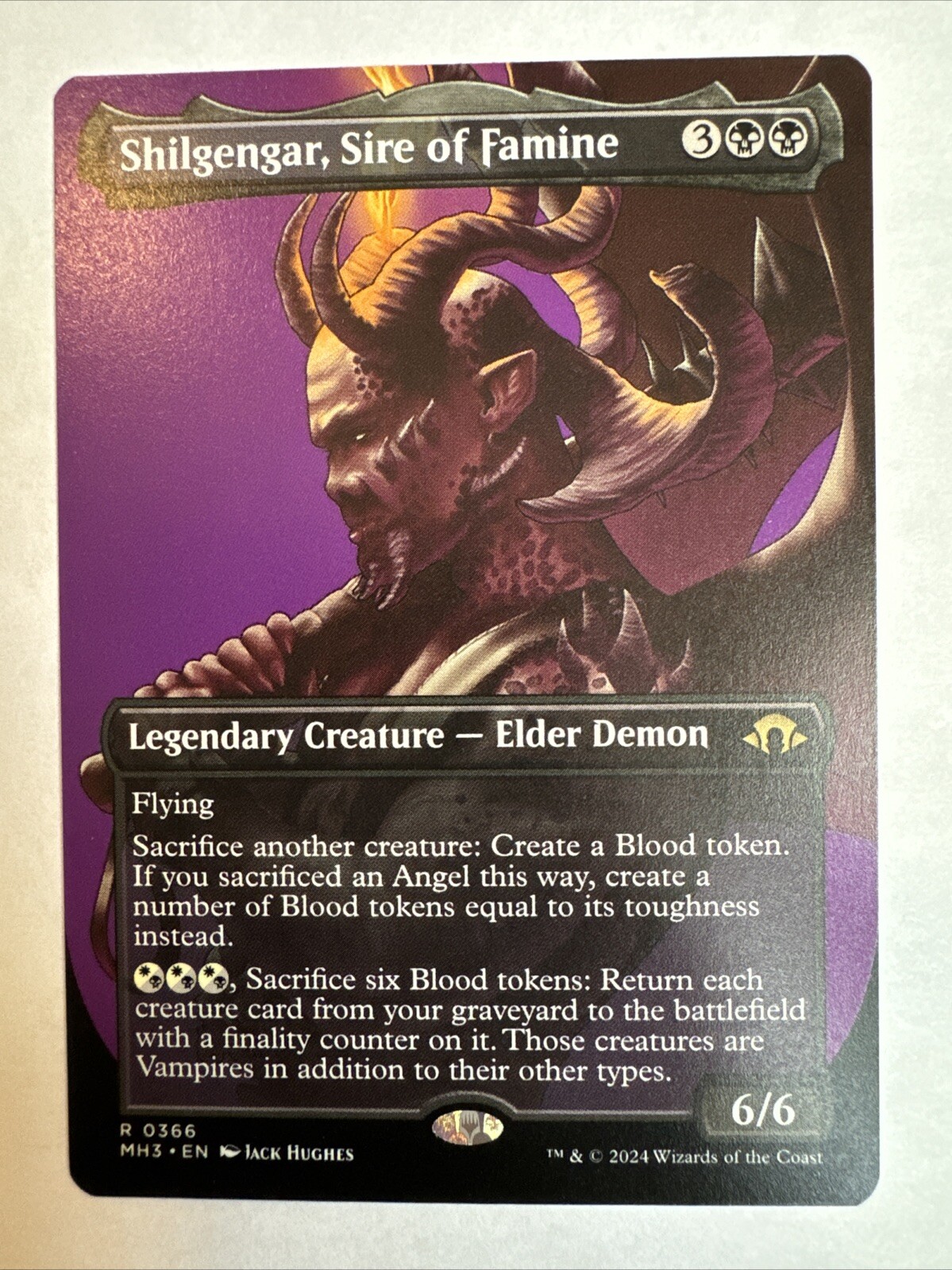 x1 Shilgengar, Sire of Famine - Borderless 366 R MTG Modern Horizons 3 ...