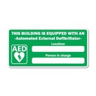 Equipped With AED Defibrillator Notes Sticker | eBay