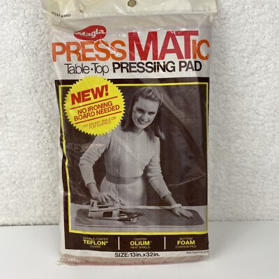 Vtg Magla Ironing Press MATic Table Top Pressing Pad Double-Coated ...