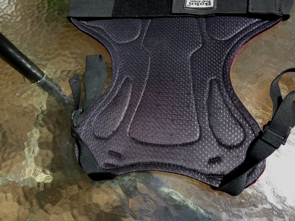 BOHN Body Armor Pro Racer Padded Carbon Fiber Red Back Protector Unisex ...