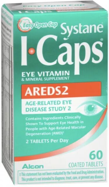 Systane ICaps Eye Vitamin and Mineral Supplement - 60 Tablets for sale ...