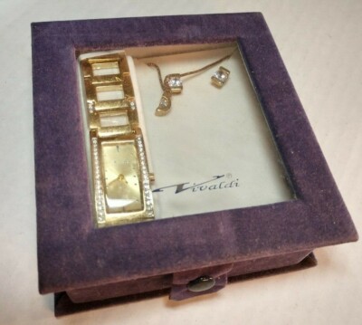 Vivaldi wristwatch ear rings necklace Giftset-NEW-Box Shipping with ...