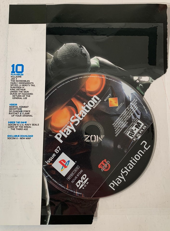 Official US PlayStation Magazine Demo DVD - #87 - DVD Only - Killzone ...