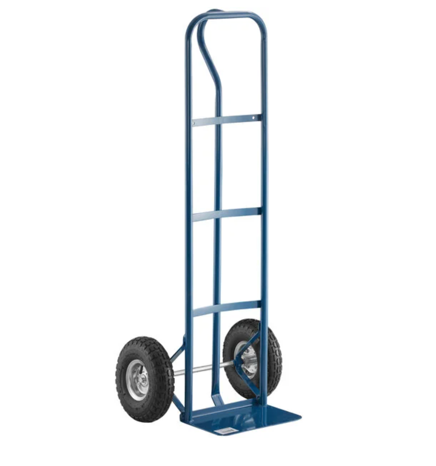 2 Wheel Hand Truck 600 lb. Capacity with Pneumatic Wheel Heavy Duty ...
