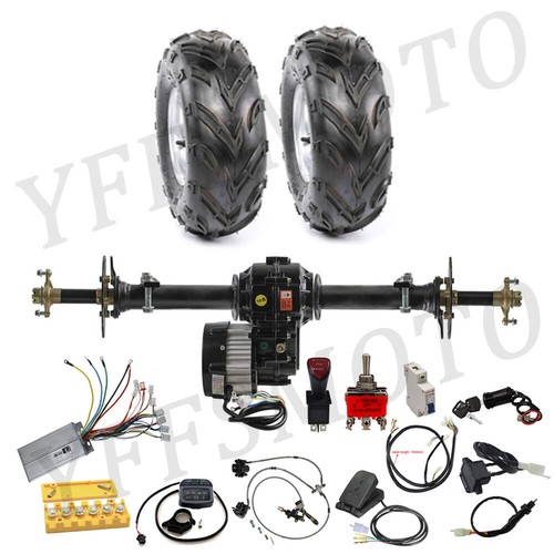 48V 1000W Buggy ATV Brushless Motor 760mm Quad Rear Differential Axle ...