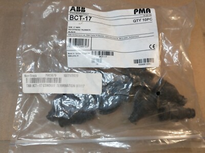 10, ABB PMA BCT-17 Conduit & Fittings Black Neoprene Rubber - Fast ...