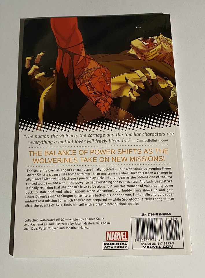 MARVEL COMICS - WOLVERINES Claw, Blade, and Fang COLLECTED TPB ...