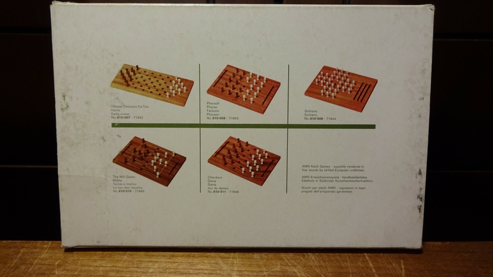 VERY RARE ANRI WOOD CARVINGS ROYAL TRIC TRAC SET HAND CRAFTED GAME ...