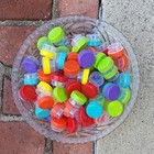 100 Screw Top Plastic JARS 1/4oz .25oz Sample Containers Pot 3301 ...