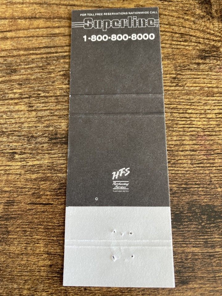 Vintage Super 8 Motel Matchbook Matches Advertising | eBay