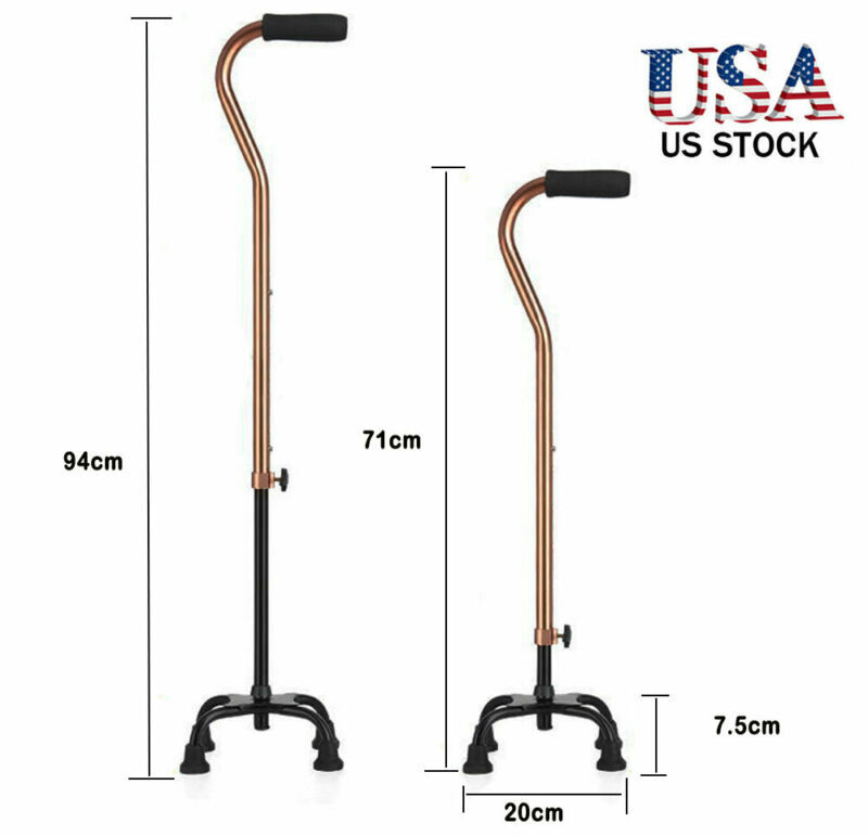 Adjustable Walking Cane Walking Stick Quad Cane/Single Point Cane for ...