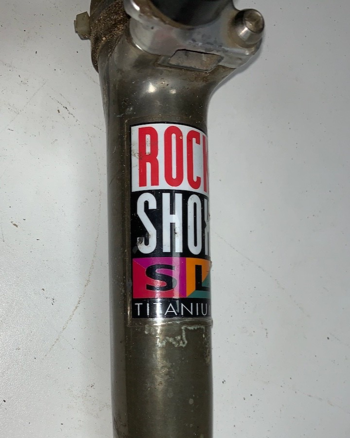 1994 Rock Shox SL Titanium Fork 26 Inch Cantilever 1 ⅛ AND Pump | eBay