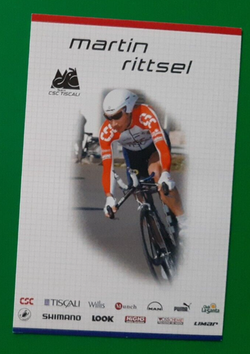 CYCLISME carte cycliste MARTIN RITTSEL équipe CSC TISCALI 2002 | eBay