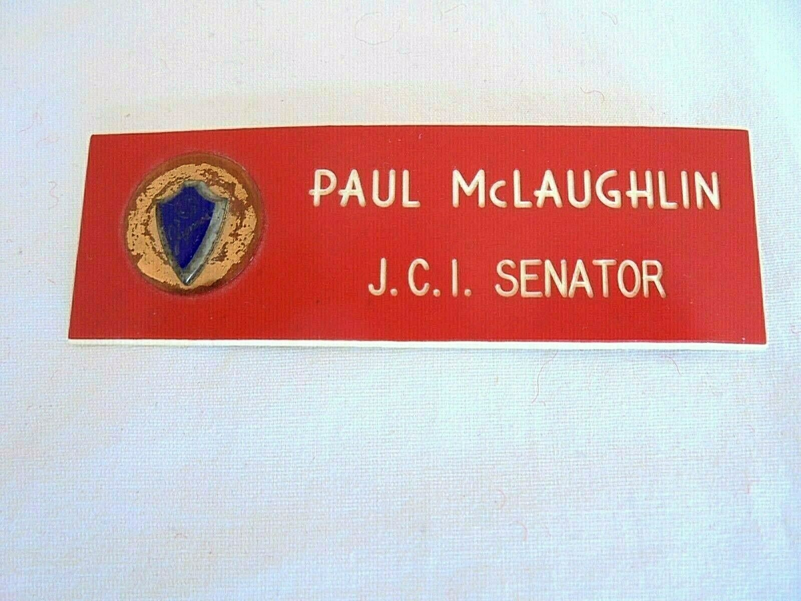 Vintage US Jaycees JCI Senator Pinback Name Badge | eBay