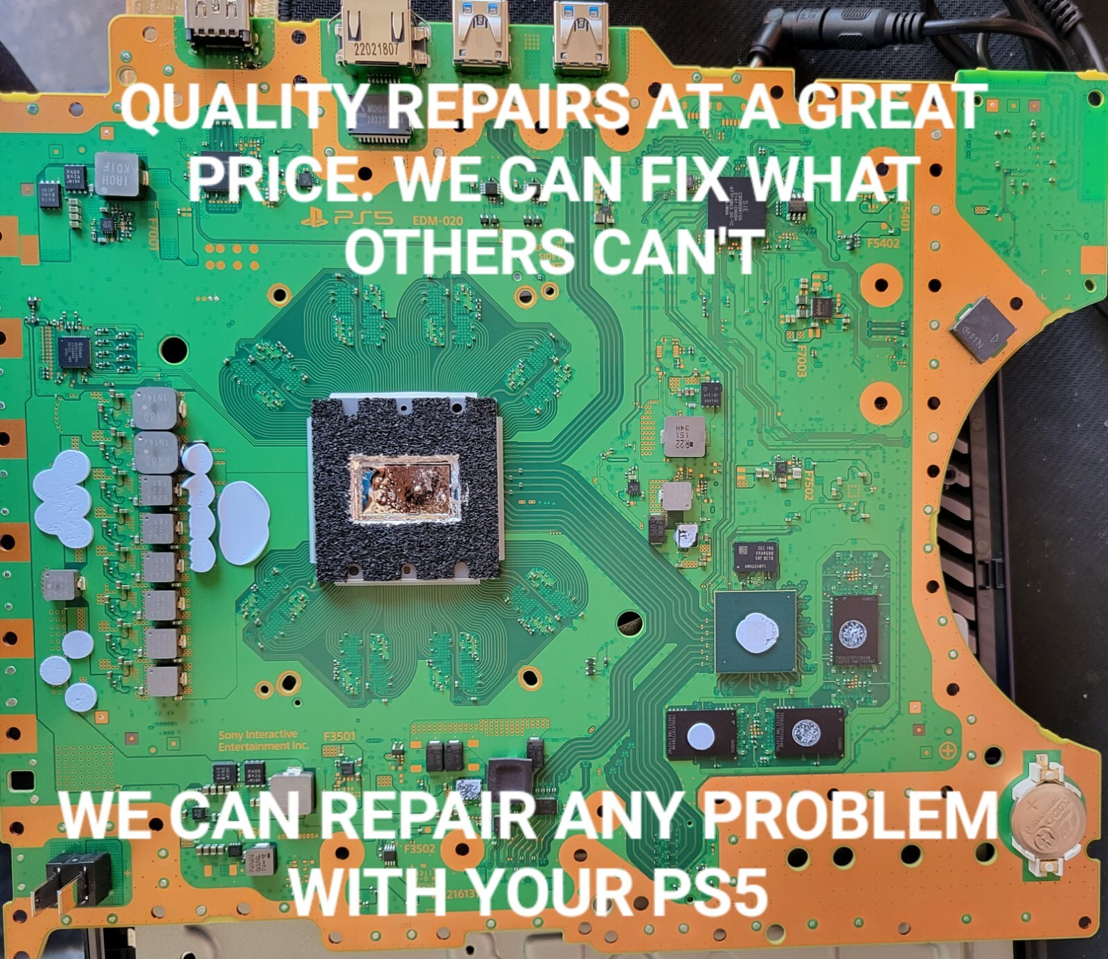 PS5 Motherboard repair Mail-in Service (Board Only) we can fix any ...