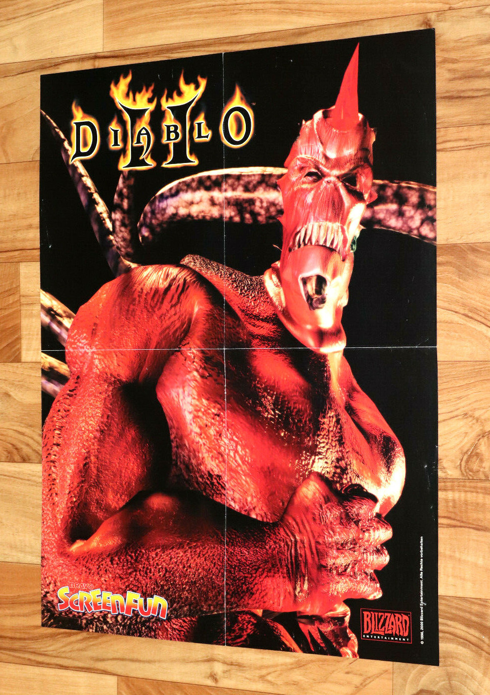 2000 Vintage Diablo II 2 / Pokemon Characters Rare poster Blizzard ...