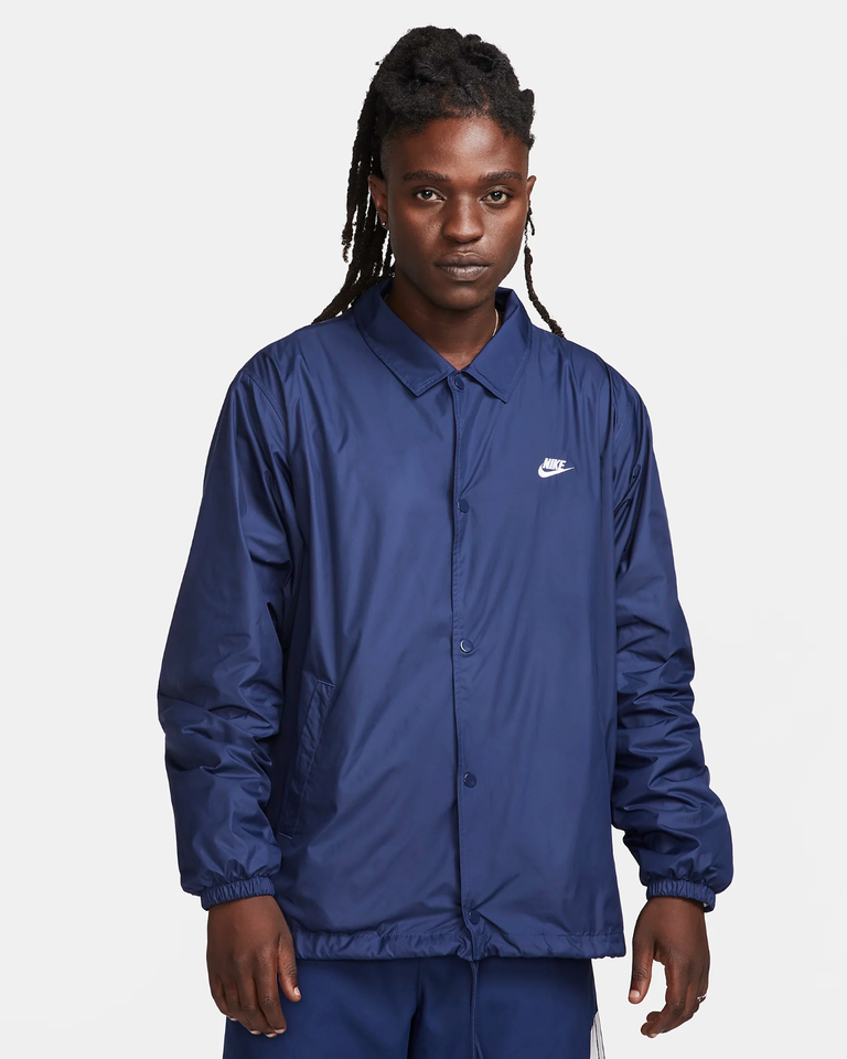 NWT B & T Men's Nike Club Lined Coaches' Jacket Snap Closure Loose Fit ...
