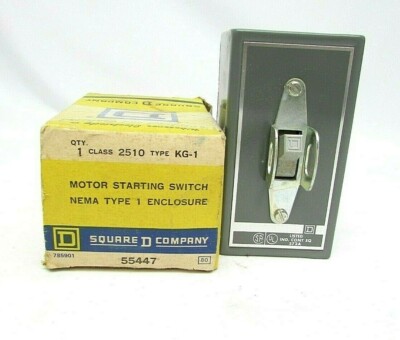 Square D Company Motor Starting Switch 2510KG-1 Type 1 Enclosure NEW | eBay