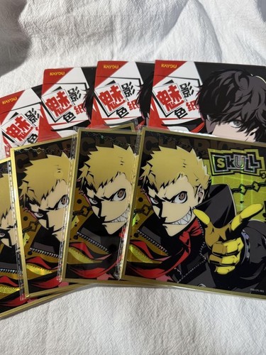 Persona 5 China Limited Edition Skull Shikishi Set of 4 Mikage Shikishi ...