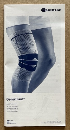 Bauerfeind GenuTrain Active Support Knee Stabilizer Size 6 Germany New ...