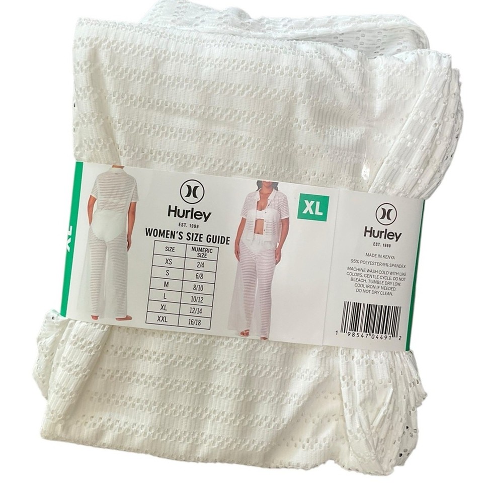 Hurley Women's Swim Cover Up Crochet Set White Size XL NWT | eBay