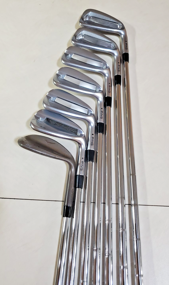 USED - PING i210 Iron Set (PW-5) RH Stiff w/ Mizuno T20 Raw 58 Wedge | eBay