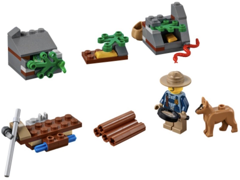 LEGO 40302 CITY BE MY HERO PARK RANGER MINIFIGURE & RAFT POLYBAG NEW ...