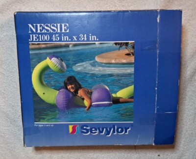 Vintage Sevylor Pool Inflatable Float Nessie Loch Ness Monster 45” X 34 ...