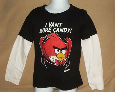 Halloween Vampire Angry Birds More Candy Infant/Toddler Shirt (12, 18 ...