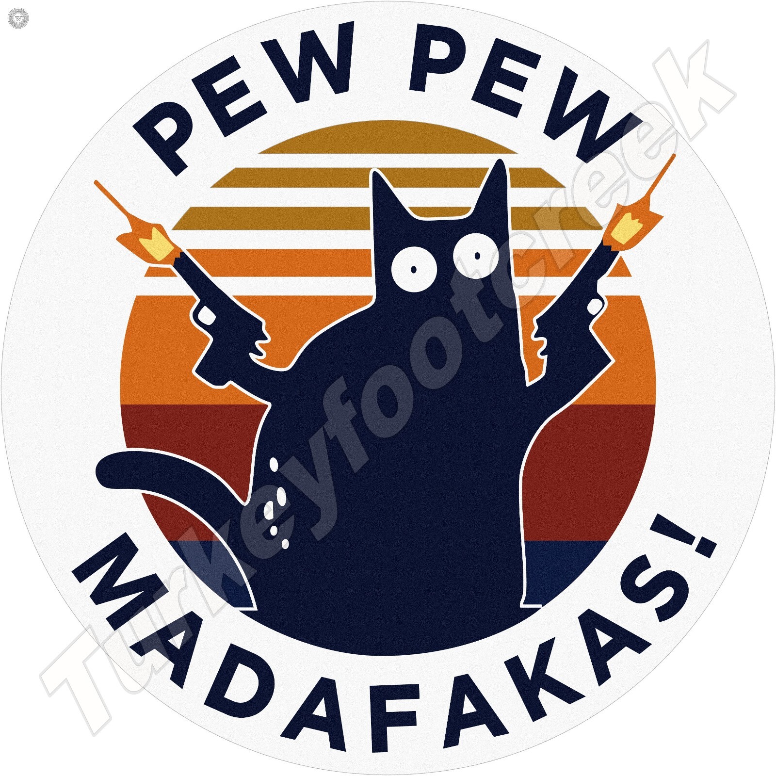 Pew Pew Round Metal Sign 2 Sizes To Choose From | eBay