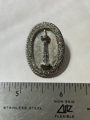 Vintage 1962 Seattle World's Fair Space Needle Pin Brooch Rhinestones ...