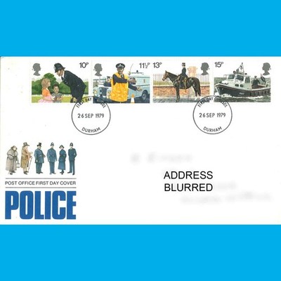 UK FDC Police Commemorative Post Office First Day Cover Stamps, 26.9. ...