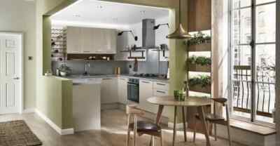 Howdens Discontinued Glendevon Gloss Cashmere Kitchen Range | eBay UK