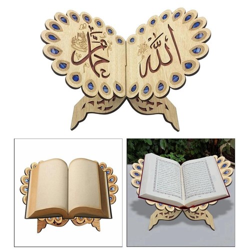 Muslim Bible Islamic Quran Eid Ornament Bookshelf Book Holder Display ...