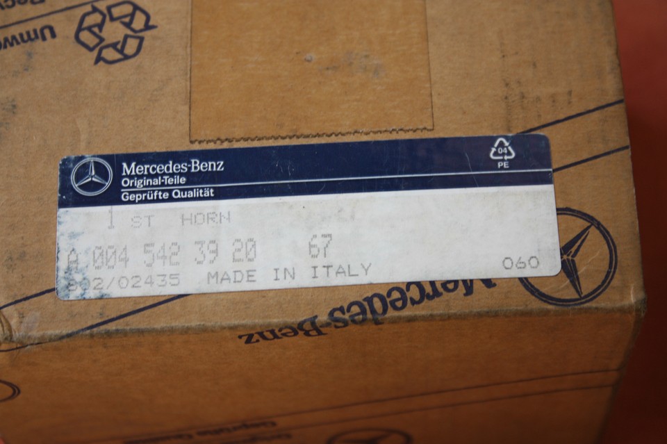 Klaxon Horn Signal Horn 405Hz Low Bass Woofer 0045423920 Mercedes W210 ...