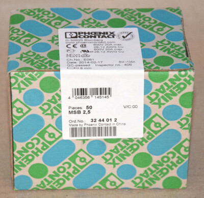 Phoenix Contact MSB 2,5 grau 3244012 Mini-Durchgangsklemme / 50 Stück ...
